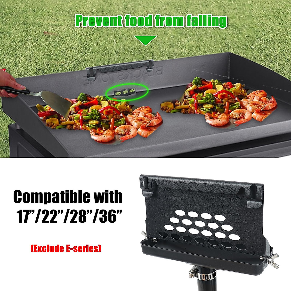 Upgrade Blackstone Grease Catcher - Rear Drainage Funnel for Blackstone Griddle - 17", 22", 28", 36" Sizes