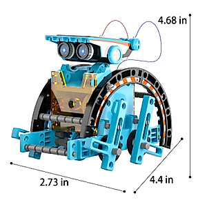 Lucky Doug 12-in-1 STEM Solar Robot Kit Toys Gifts for Kids 8 9 10 11 12 13 Years Old, Educational Building Science Experiment Set Birthday for Kids Boys Girls