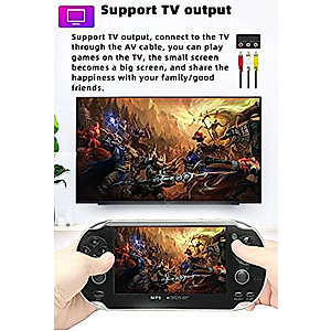 CZT 4.3 inch 8GB Double Joystick Handheld Game Console Build in 2000 Games Video Game Console Support Multiple simulators Portable Games MP4 Player TV Out