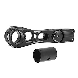 CYSKY Bike Stem Universal 31.8mm and 25.4mm Adjustable ± 90 Degree 145mm MTB Stem Bike Stem Riser Short Handlebar Stem for Mountain Bike Road Bike BMX City Bike Bicycle (145mm)