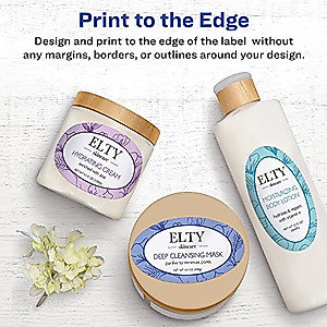 Avery Printable Blank Oval Labels, 1.5" x 2.5", Glossy White, 180 Customizable Labels (22804)