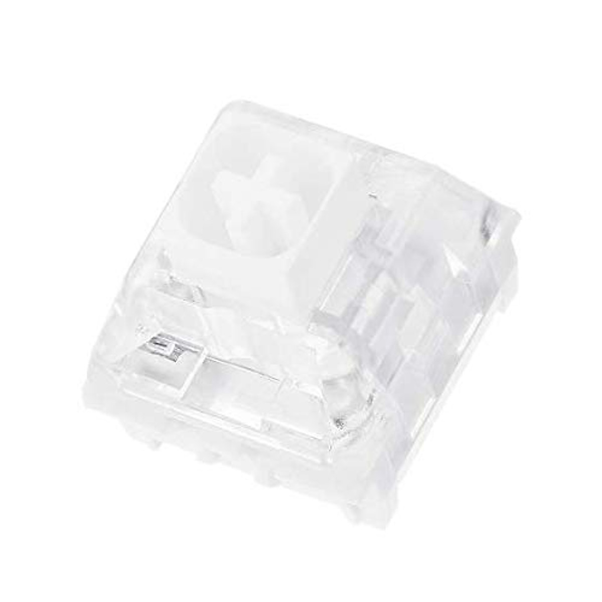 Kailh Box Mechanical Switches for MX Mechanical Gaming Keyboard | 45g Force | Clicky | Plate Mounted | SMD 3 Pin RGB Switches for Backlit Keyboard | (65 PCS, White)