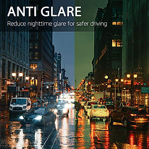 IGnaef Night Vision Glasses Anti Glare for Driving Polarized Yellow Nighttime Glasses UV400 Protection IF8859