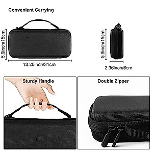 Jusy Carry Case Compatible with ASUS ROG Ally Handheld 7 inch 2023, Thickened Anti-Scratch Portable Shockproof Protective Storage Bag, Fit for Travel and Home Storage (Black)
