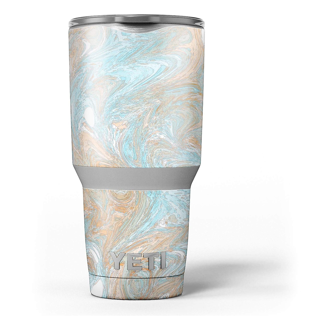 Design Skinz Slate Marble Surface V28 - Skin Decal Vinyl Wrap Kit Compatible with The Yeti Rambler Cooler Tumbler Cups