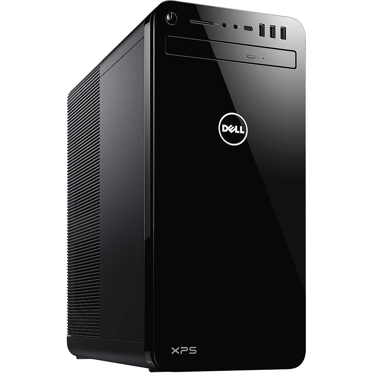 Dell 8930 XPS Tower Desktop Computer, 9th Generation Intel Core i7-9700, NVIDIA GeForce GTX 1050Ti 4GB Graphics, 256GB SSD plus 1TB HDD, 16GB Memory, Windows 10 Home, DVD-RW, Black