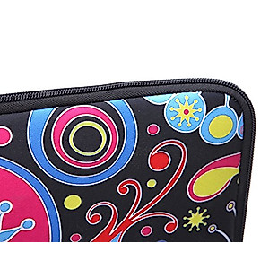 YIDA 11.6-Inch to 12-Inch Neoprene Laptop Sleeve All-Purpose Carrying Bags with Hidden Handles for 11", 11.6", 12", 12.5" Women MacBook/Tablet/Notebook/Ultrabook/Chromebook (Colorful)