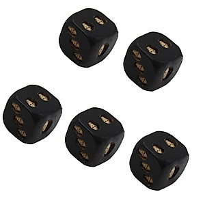 LoveinDIY Pack of 10 Skull Dice Scary Novelty Game 6 Sided D6 Dice Vintage Skeleton