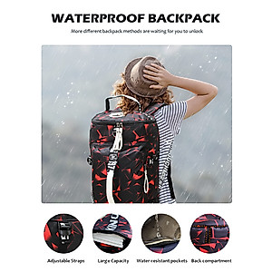GGOV Gym Sport Bag Backpack Duffle Bag Weekender Bag Waterproof Travel Sling Bag Casual Daypack for Men and Women