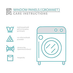 Lush Decor Insulated Grommet Blackout Window Curtain Panels, Pair, 52" W x 120" L, Blue - Classic Modern Design - 120 Inch Curtains - Extra Long Curtains For Living Room, Bedroom, Or Dining Room