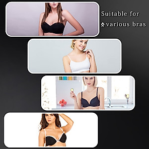 Honoson 2 Pairs Breathable Silicone Bra Inserts Waterproof Reusable Bra Inserts Breast Enhancers for Bra Swimsuit Sports Bra (Round and Semicircular Shape)