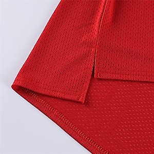 Youth Basketball Jersey 90s Space Movie Jersey for Kids, Boy and Girl Shirts for School, Gift for Kids Red M