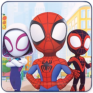 Spidey and His Amazing Friends Table & Chair Set for Toddlers 24-48M - 1 Table & 1 Chair, Sturdy Metal Construction, Table: 20"L x 20"W x 16.4"H, Chair: 12"L x 11.6"W x 17"H - Weight Limit: 70 lbs