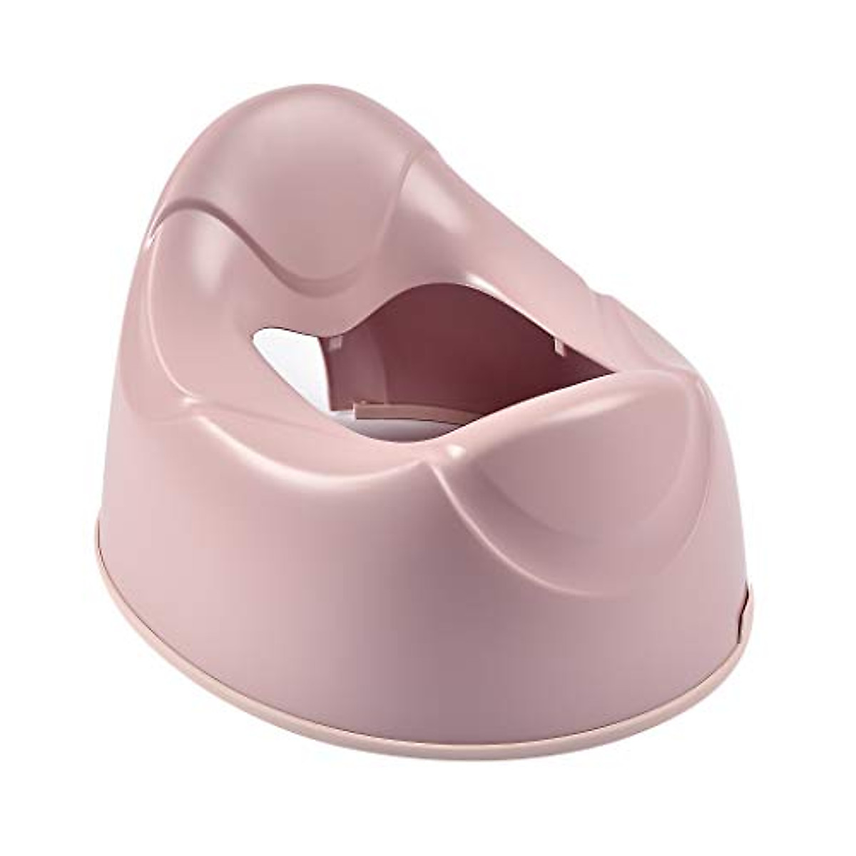 BÉABA - Baby's Training Potty - Ergonomic Baby Potty - Non-Slip - Hygienic - Easy Care - Handgrips on The seat - Made in France - Pink