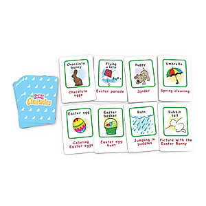 Arizona GameCo Easter Bunny Charades for Kids – A Fun Spring/Easter-Themed Game - No Reading Required - Makes a Great Gift or Easter Basket Stuffer - 80 Acting Choices - No Timer Needed - Ages 6+