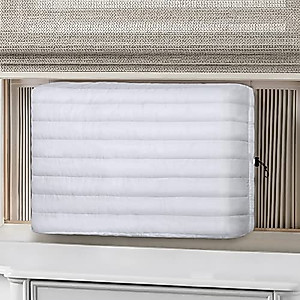 FILORA Indoor Window Air Conditioner Cover Window AC Units Covers for Inside 25 x 17 x 3.5 inches(L x H x D) White