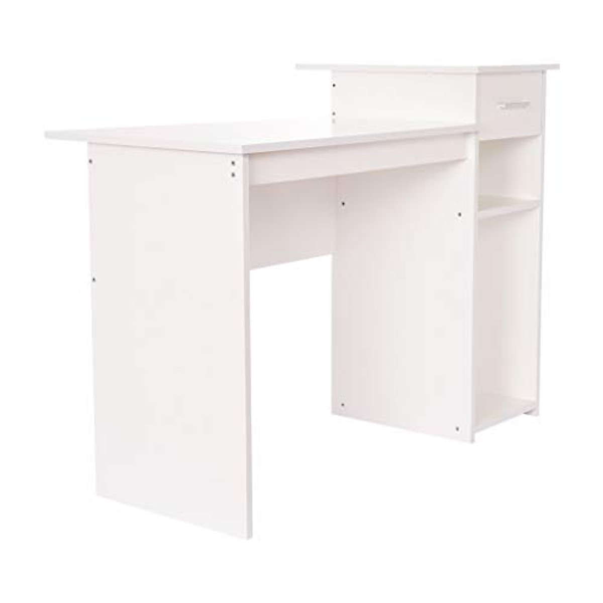 Multipurpose Home Office Writing Computer Desk, Modern Simple Study Desk Industrial Style Workstation Laptop Table with Storage Shelf -Workstation-Students Study Desk Wood Table