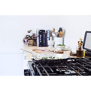 Heritage Steel 12 Inch Frying Pan | Made In USA | Titanium Series 316Ti Skillet with Stay Cool Handle | Fully Clad Stainless Steel Pan with 5-Ply Construction | Induction Ready & Non Toxic