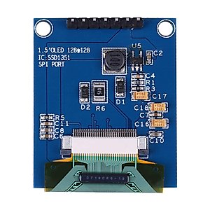 1.5 Inch OLED Display Module, Colour OLED Display, OLED Color Display Module 128 * 128 SSD135 Serial Peripheral Interface