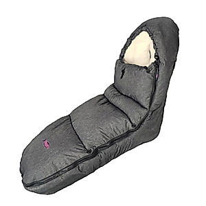 Waterproof Winter Stroller Footmuff,Universal Bunting Bag Compatible with All Strollers,Filled with 3D Cotton Toddler Stroller Winter Cover M6-4T,Beige