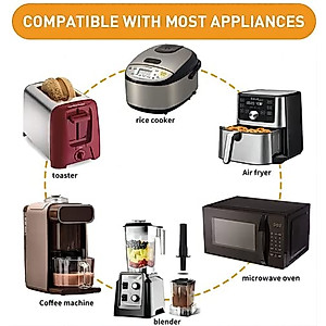 Zobilin Cord Organizer For Kitchen Appliances,Made by Silicone,Appliance Cord Organizer Stick on Blenders,Toasters,and Coffee Makers, 6Pcs