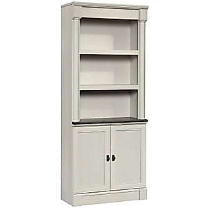 Sauder Palladia 5-Shelf Library Bookcase in Glacier Oak, Glacier Oak Finish