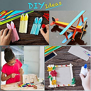 200 Pcs Natural Wooden Food Grade Craft Sticks - Ice Cream Stick - Popsicle - 4.5 inch Length - Suit Crafting, Stirring, Paddle, Waxing, Small Ice Pop Stick for DIY Kids Popcicle - Apremont