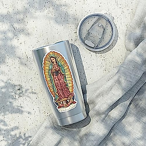 Virgin Mary Christian Religion Christ Holy Bible Decal Sticker (3diff Sizes) Deangelo Virgen de Guadalupe Stickers (5 inch)