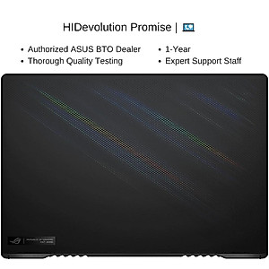 HIDevolution ASUS ROG Zephyrus M16 GU603ZW 16" WQXGA 165Hz, 1.8 GHz i9-12900H, RTX 3070 Ti, 24 GB 4800MHz RAM, 2 TB PCIe SSD