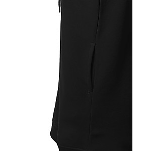 MixMatchy Women's Casual Long Sleeve Fleece Hoodie Fall Sweatshirts Hooded Pullover Tunic Black 2XL