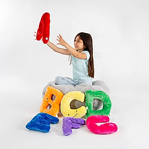 Alphapals Educational Plush Letter M - Lilac Purple Large 11" Stuffed Alphabet - Machine Washable Toys - Perfect Learning Language Awareness and ABCs Recognition Gifts for Kids, 3, 4, & 5 Year Olds