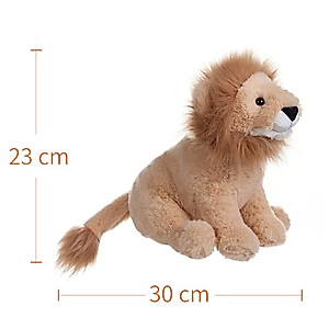 Apricot Lamb Toys Plush Lion Stuffed Animal Soft Cuddly Perfect for Girls Boys (Yellow-Lion, 10 Inches)