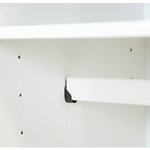 Palace Imports 100% Solid Wood Grand Wardrobe Armoire w/Lock, White, 4 Small Shelves, 1 Clothing Rod, 2 Drawers, 45.8" w x 72" h x 20.75" d, Renewable Eco-Friendly Wood, Made in Brazil