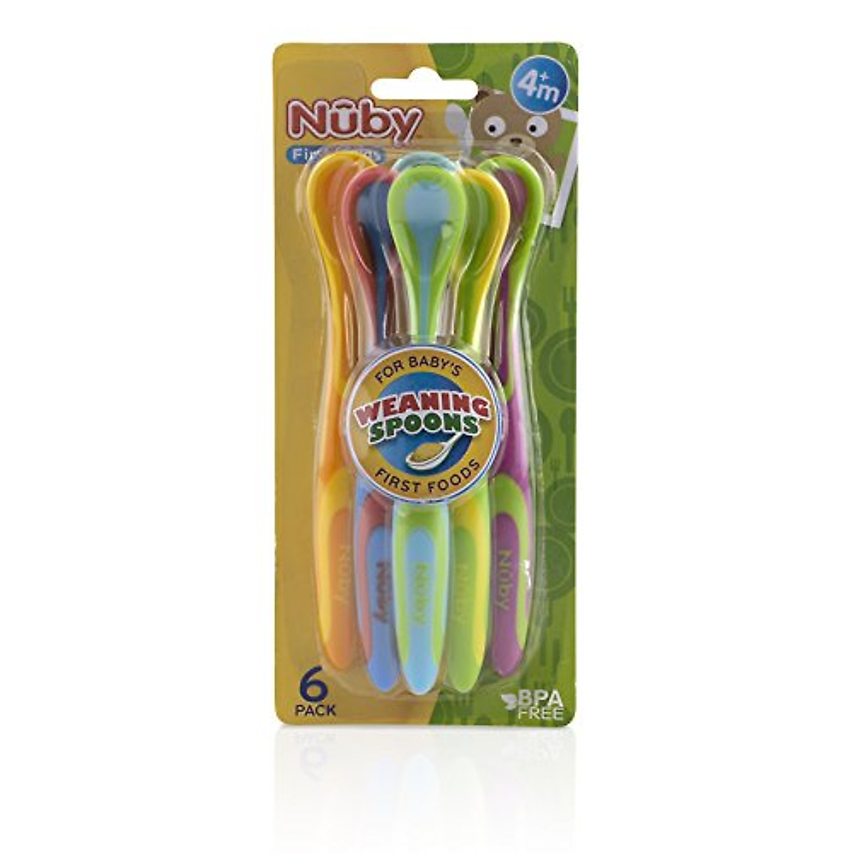 Nuby 6 Piece Fun Feeding Spoons