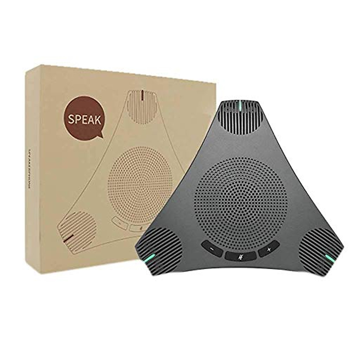 Video Conference Camera 3X Optical Zoom Full HD 1080p HD-SDI HDMI USB PTZ Conference Room Camera for Business Meetings and Conference Microphone Omnidirectional Spaeker