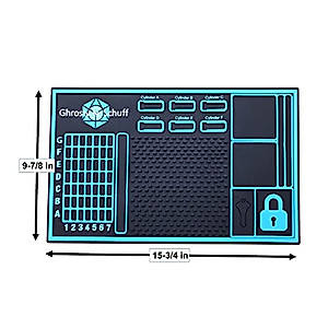 Rubber Work Mat for Lock Picking, Pinning Mat for Lock Picking Tools or Lock Smith Kits, Lockpicking Set Beginner, Lock Pinning Mat, Lock Rekeying Kit, Worktable Mat