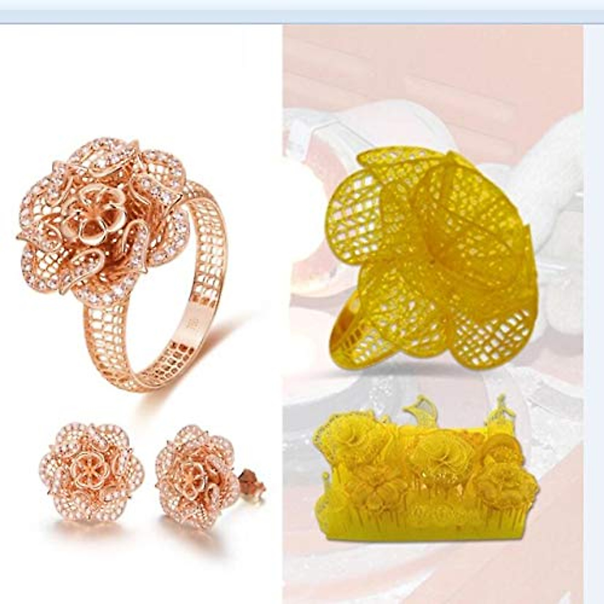 3D Printer Castable Resin Jewelry Liquid Casting/Wax Resin for LCD 3D Printer 1000 ml Casting Resin for All Different LCD 3D Printer
