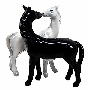 "Home Décor Accents" Romantic White Horses Ceramic Salt Pepper Shakers Set Figurine - Home Accents 33-kl1-8933