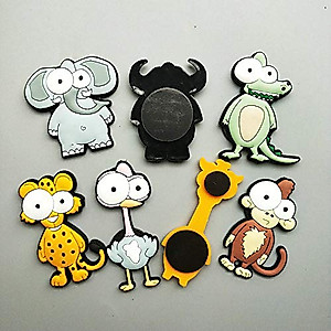 VLOOK Refrigerator Magnets Toddlers Farm Animal Fridge Magnets for Kid Girls Boys Whiteboard Educational Magnetic Toys for Preschool Learning