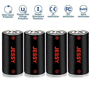 16 Pack 3.7V 750mAh Rechargeable Batteries for Arlo Cameras VMC3030 VMK3200 VMS3330 3430 3530, Flashlight Microphone