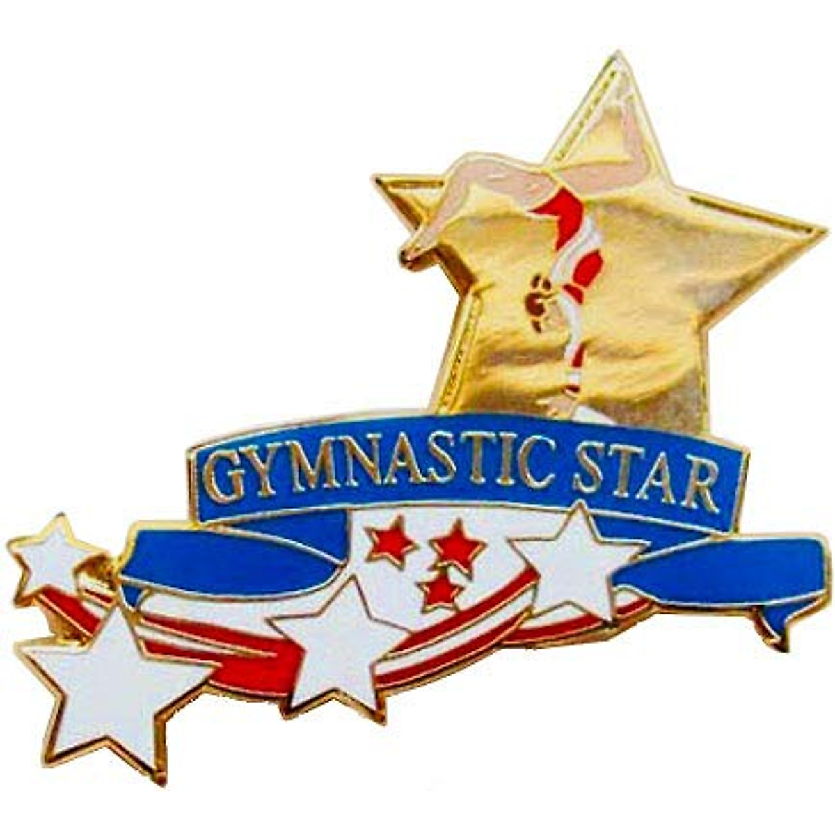 Snowflake Designs Gymnastics Star Pin - #1939