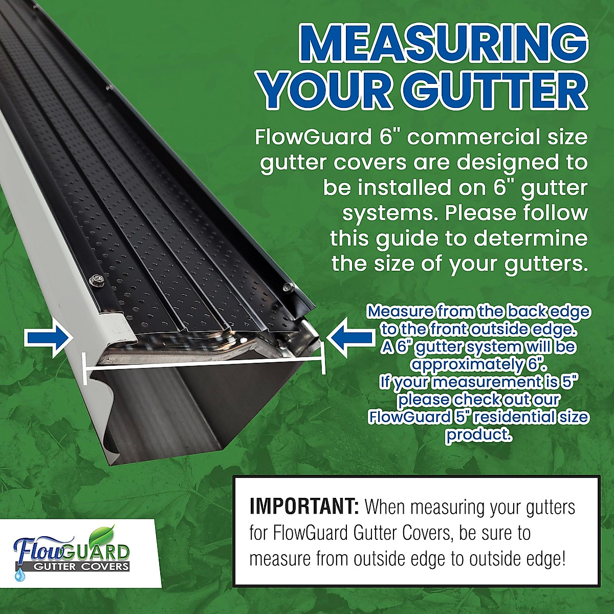 FlowGuard Premium 50-Year Gutter Cover System - Thermal Thaw Black - 6 Inch Aluminum Gutter Guards, 102 Feet- by FlexxPoint