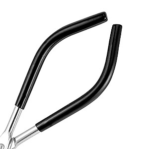 SHEUTSAN 3 PCS 10.2 Inches Beaker Tongs with Black Rubber Coated Ends, Chrome Plated Steel Surface, Flask Pliers Clamping Tools for 50-2000mL Capacity Beaker