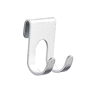 EMVANV 4pcs Adhesive Plug Hook, Stainless Steel Heavy Duty Razor Holder for Shower, Kitchen Organizer for Shaver Plug Robe Towel Loofah Coat, Shower Razor Holder Storage Hooks(Silver)