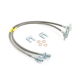 FAPO SHOCK Front Extended Stainless Steel Brake Lines Compatible With 1971-1987 Chevy C/K 10 15 20 K5 Blazer 4-6" Lift