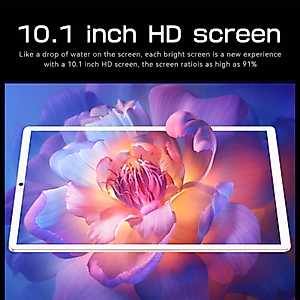 Vikye Android 11 Tablet, 10.1 Inch Display, Octa Core CPU Processor, 4GB RAM 64GB ROM, 8MP 16MP Dual Cameras, 5G WiFi Tablet (US Plug 100‑240V) (Gold)