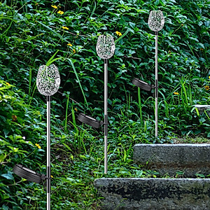 Solar Outdoor Lights 2 Packs,Garden Decor Pathway Lights Anzid Landscape Lighting Waterproof for Outside Backyard Fence Lawn Patio