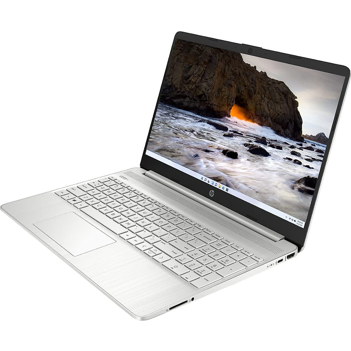 HP 2023 Newest Laptop, 15.6" Touchscreen Display, Intel Core i3-1115G4 Processor, 16GB RAM, 1TB SSD, Intel Iris Xe Graphics, Wi-Fi, Bluetooth, Webcam, Windows 11 Home in S Mode, Natural Silver