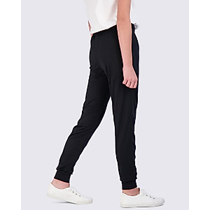 3 Pack:Girls Lounge Joggers Soft Athletic Track Warmup Casual Sweatpants Clothes Little Sports Pajama Kids Clothing Youth Children Sweats Big Teen Running Elastic Pants Basketball-Set 8, M (10/12)