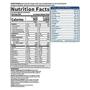 Garden of Life Organic Vegan Sport Protein Powder, Chocolate, Probiotics, BCAAs, 30g Plant Protein for Premium Post Workout Recovery, NSF Certified, Keto, Gluten Free, Made Without Dairy, 19 Servings